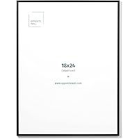 Opposite Wall - 18x24 in - Black Solid Oak Wood Picture Frame ...