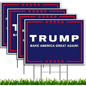 Amazon.com : Trump For President 2020 Outdoor Yard Sign - 12x18 ...