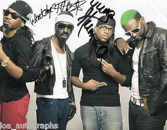 Turquoise Jeep REAL hand SIGNED band photo Flynt Flossy Yung Humma ...