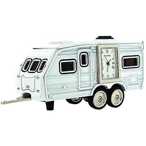 Miniature Camper Van - Caravan Novelty Desktop Collectors Clock 9233 ...