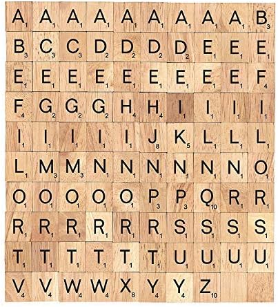 Trimming Shop Wooden Tiles Printed Alphabets & Numbers Replacement ...