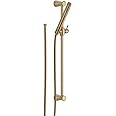 Delta Faucet Compel Slide Bar Hand Held Shower with Hose, Gold Handheld ...