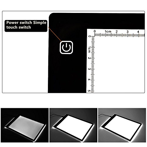 Купить LED Drawing Board, ATPWONZ A4 Light Box Ultra-Slim Light Pad ...