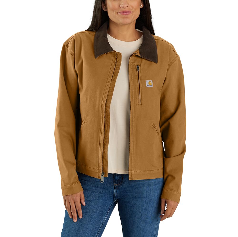 Carhartt Women's Rugged Flex Loose Fit Canvas Detroit Jacket, Carhartt ...