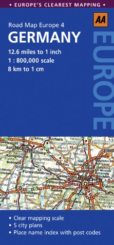 Road Map Germany Road Map Europe Map Folded Map March | Desertcart INDIA
