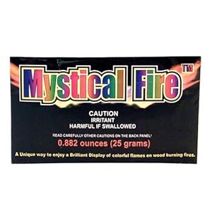 Magic Dust to create Coloured Flames - Mystical Fire-Pack of 10: Amazon ...