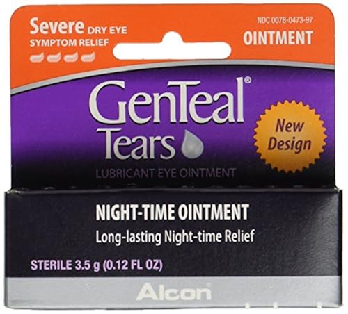 GenTeal Tears Lubricant Eye Ointment, Night-Time Ointment 0.12 oz in ...