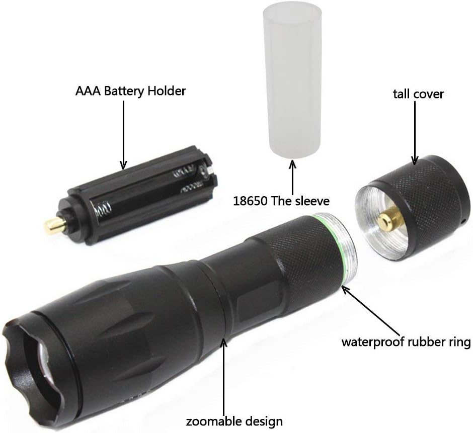 Red Light LED Torch, Red Tactical Hunting Flashlight Signal Torches ...