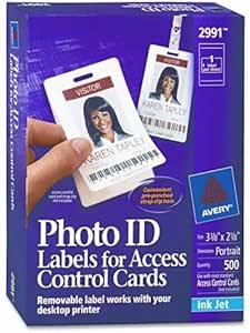 Amazon.com : Avery 2991 Photo ID Labels for Access Control Cards ...