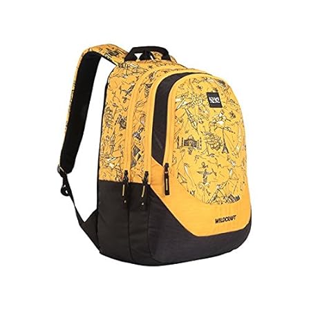 Wildcraft Polyester 30 Ltrs Yellow School Backpack (Wiki 4 Doodle 2 ...