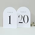 Amazon.com: JINMURY White Arch Acrylic Table Numbers 1-20 with Stand ...