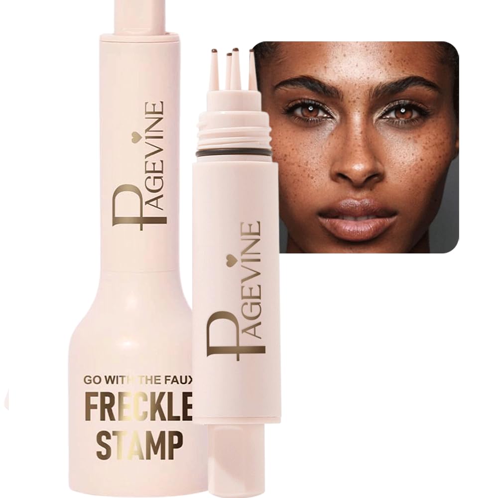 Faux Freckle Stamp Pen – Upgraded Liquid Freckle Marker with Multi ...