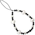 Amazon.com: Kilener Heart Phone Charm Beaded Phone Lanyard Wrist Strap ...