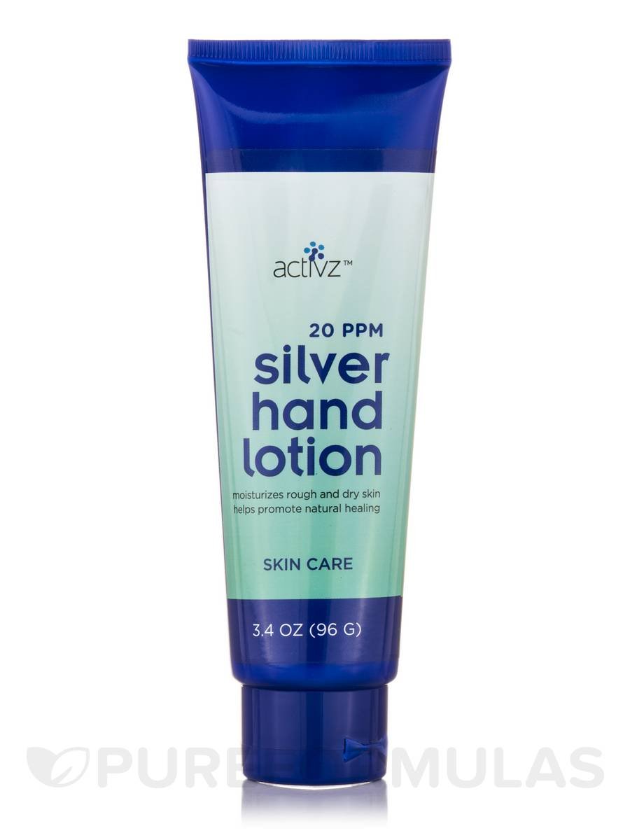 Amazon.com : Activz 20 PPM Silver Hand Lotion 3.4 Ounce Tube : Beauty