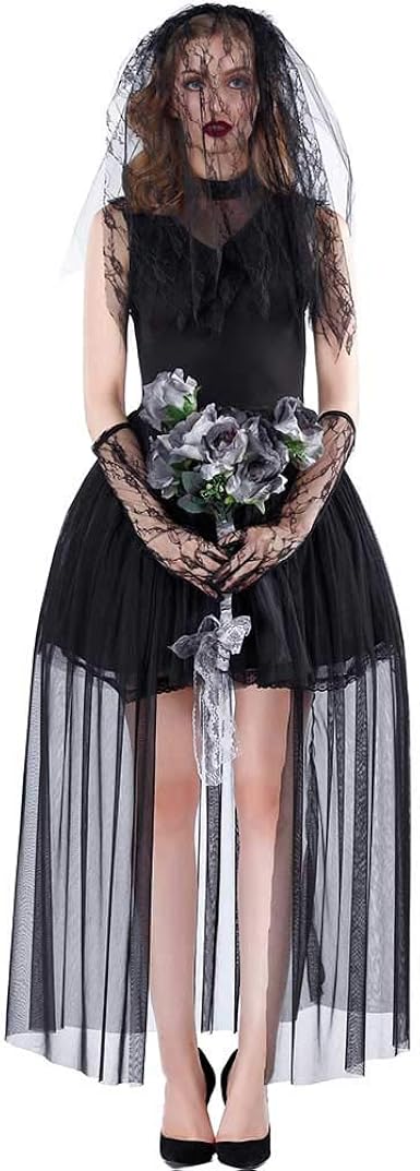 Amazon.com: Halloween Womens Costume Scary Graveyard Bride Corpse Dress ...