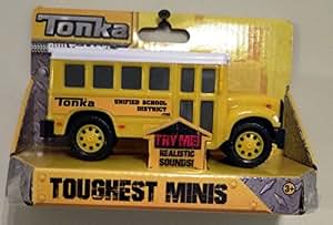 Amazon.com: Tonka Toughest Minis School Bus: Toys & Games
