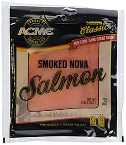 ACME, Nova Smoked Salmon, Pre-sliced, 4 oz: Amazon.com: Grocery ...