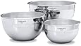 Amazon.com: Cuisinart 3-Piece Stainless Steel Mixing Bowl Set: Kitchen ...