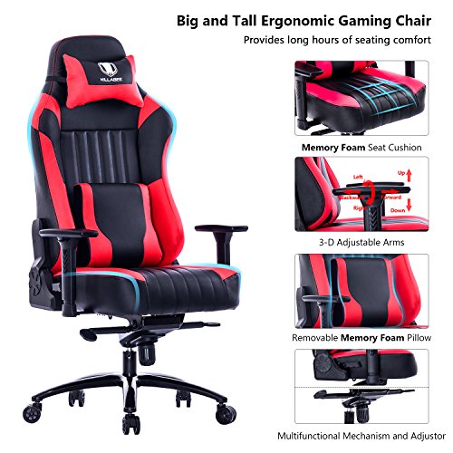Buy KILLABEE Big and Tall 400lb Memory Foam Gaming Chair - Adjustable ...