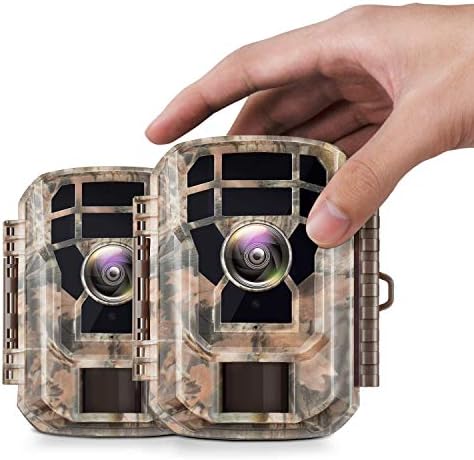 【2 Pack 】 Campark Mini Trail Camera 16MP 1080P HD Game Camera ...