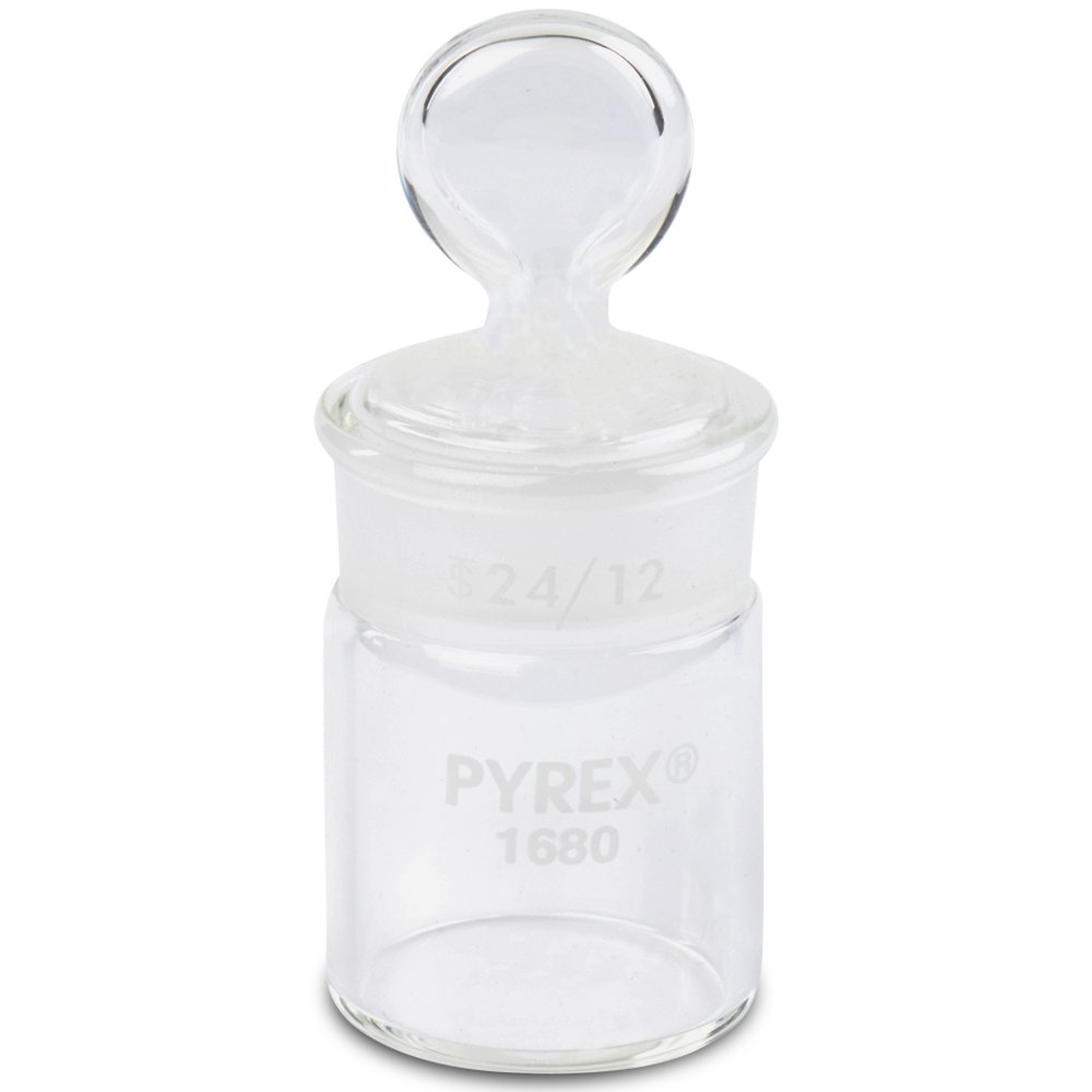 Corning 1680-2550 Pyrex Tall Weighing Bottle with Short Length 24/12 ...