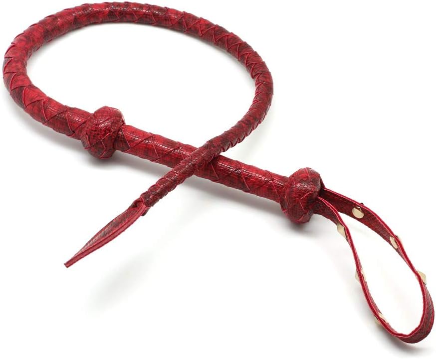 Liebe Seele SM Peitschen 96cm geflochten Peitsche Schlange gedruckt PU ...