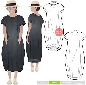 Amazon.com: Style Arc Sewing Pattern - Sydney Designer Dress (Sizes 04 ...