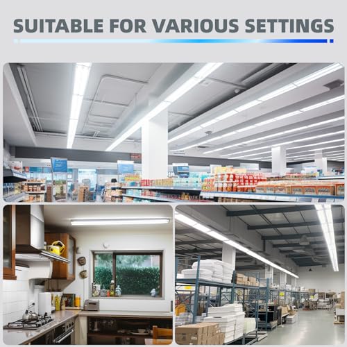 Barrina LED Tube Lights 4FT, T8 Led Bulbs 5000K, Plug & Play Or Ballast Bypass, Fluorescent ...