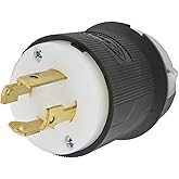 Hubbell HBL2731 Locking Plug, 30 amp, 3 Phase, 480V, L16-30P, Black and ...