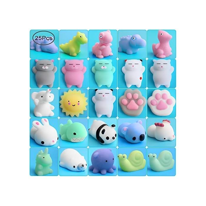 Mua Outee 25 Pcs Mochi Squishies Animals Mini Kawaii Animal Toys Stress ...
