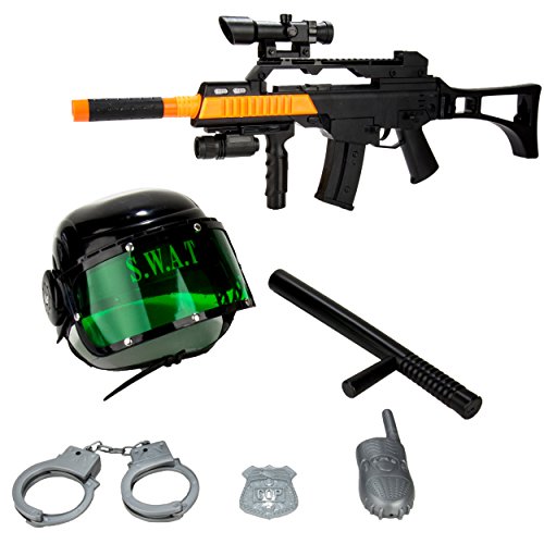 Buy Children's 6pc Swat Team Pretend Play Justice Set w/ Electric Toy ...
