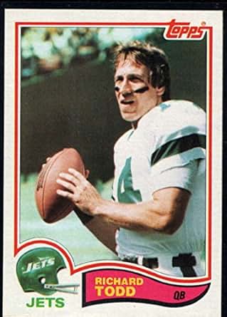 Amazon.com: Football NFL 1982 Topps #181 Richard Todd NY Jets ...