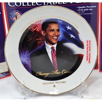 Amazon.com: Barack Obama Commemorative Inauguration Plate with Stand ...