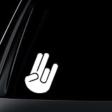Amazon.com: Shocker Hand Sign Car Decal / Sticker - Lime Green : Automotive