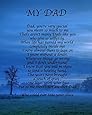 Personalised My Dad Poem Fathers Birthday Christmas Anniversary Husband ...