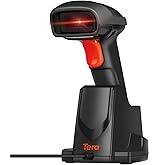 Amazon.com: Tera Wireless 1D 2D QR Barcode Scanner with USB Charging Base Handheld Bar Code ...