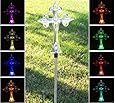 Amazon.com : Florals Solar Cross Light, Solar Powered Garden Decor ...