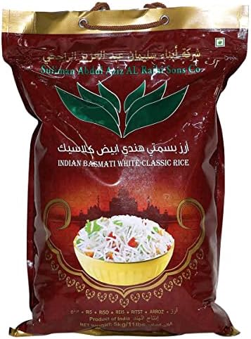 Al Rajhi Indian White Classic Basmati Rice, 5Kg - Pack of 1 price in ...