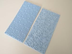FLOWER LACE EFFECT IMPRESSION MAT EMBOSSER FONDANT ICING CAKE ...