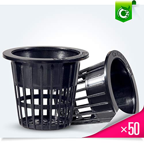 5 Inch Net Pots Raised Center Bottom Mesh Side Wide Rim Round Cup ...