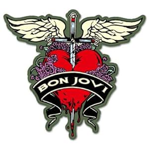 Bon Jovi rock vynil car sticker 5" x 5", Decals & Bumper Stickers ...