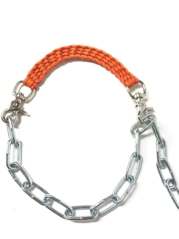 Amazon.com: goat show collar with chain burnt orange, optional goat ...