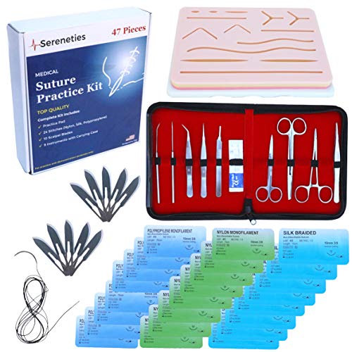 Suture Practice Kit: Silicone Suture Pad for Medical Students. - Want It All