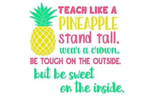 Amazon.com: Teach Pineapple Shirt ~ Teach Like a Pineapple, Stand Tall ...