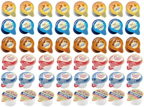48 Assorted Coffee Cream Creamer Singles Set, Delicious Coffee Mate ...
