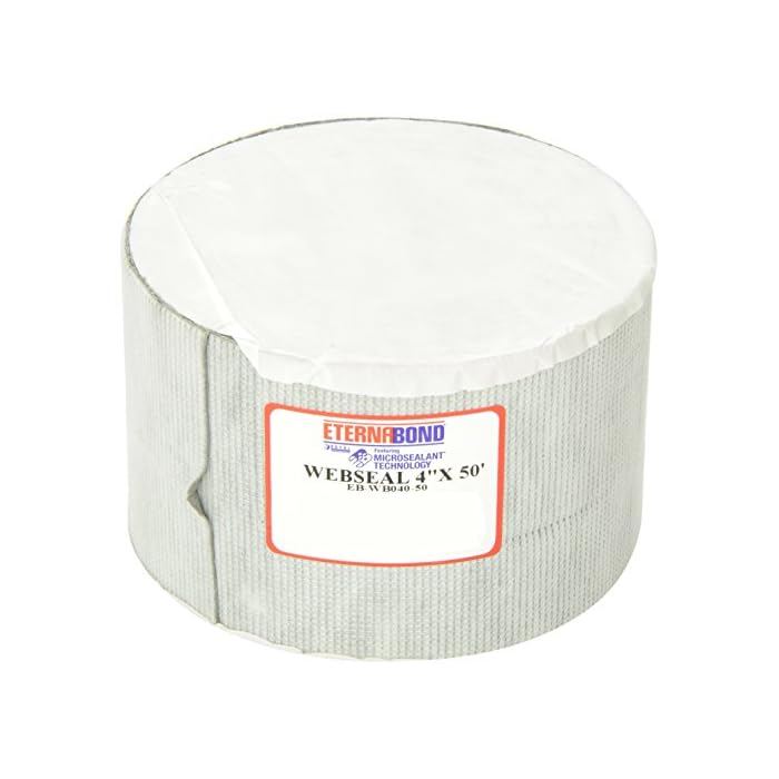 Buy EternaBond WebSeal White 4" x50' MicroSealant Woven Polyester Tape ...