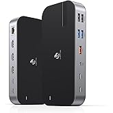 Amazon.com: MOKiN Laptop Docking Station,16 in 1 Dock Triple Monitor ...