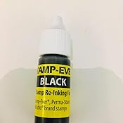 Amazon.com : Stamp-Ever Refill Ink, 15ml Bottles of Ink, Black/Red 2 ...