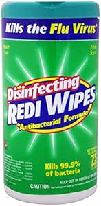Rediwipes Disinfecting Redi Wipes Antibacterial Formula Kills 99.9% of ...