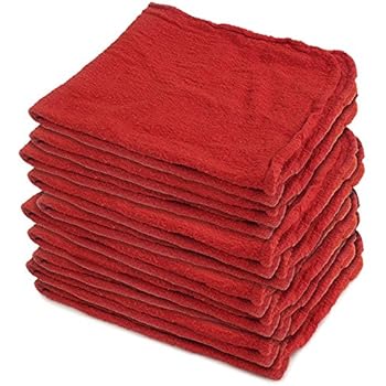 Amazon.com: Pro's Choice Red Auto Mechanic Rags (Pack of 50), Shop ...